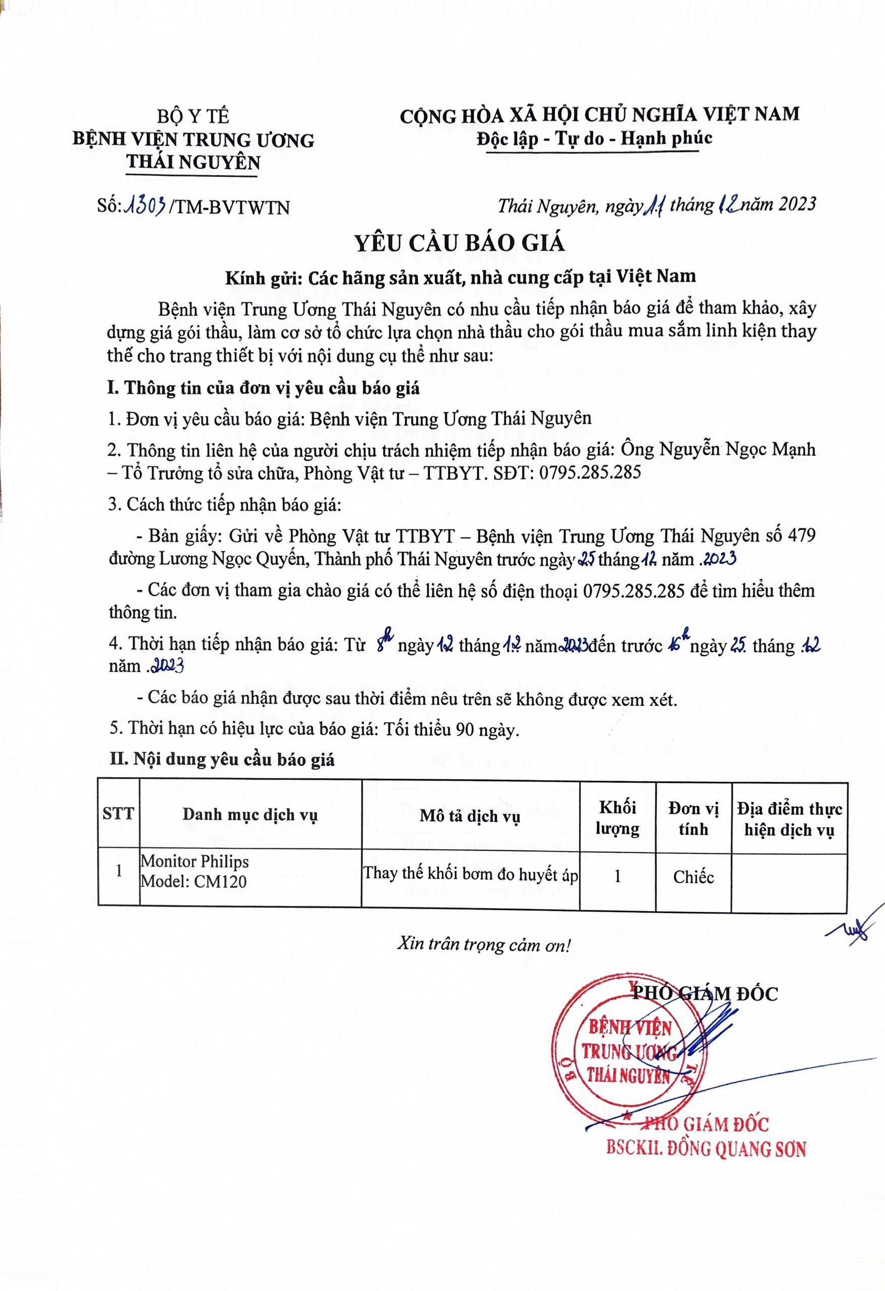 BỆNH VIỆN TRUNG ƯƠNG THÁI NGUYÊN